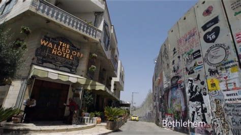 Explore Banksys Walled Off Hotel In Bethlehem Youtube