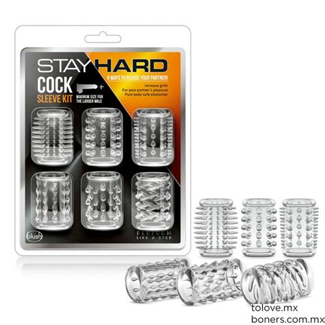 Kit De 6 Fundas Texturizadas Cock Sleeve Kit Clear