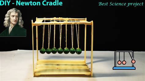How To Make Newtons Cradle At Home Physics Science Project Youtube