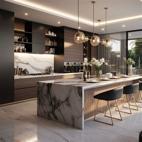 The Kitchens Island Open To The Living Room Emphasizes The Homes