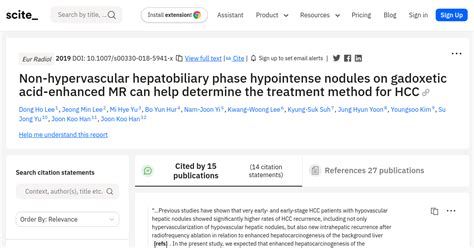 Non Hypervascular Hepatobiliary Phase Hypointense Nodules On Gadoxetic