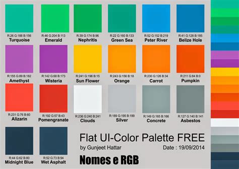 Coreldraw Flat Ui Color Palette Free Download Corel Na Veia
