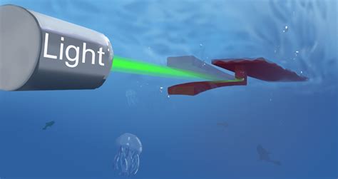 Check Out This Soft Bodied Light Powered Swimming Robot