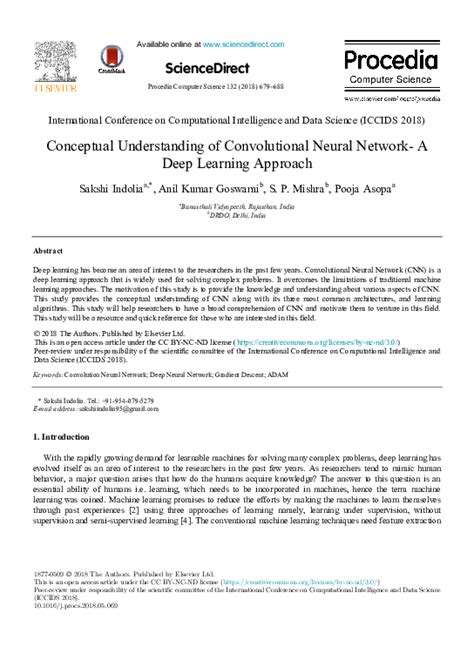 pdf conceptual understanding of convolutional neural network a deep
