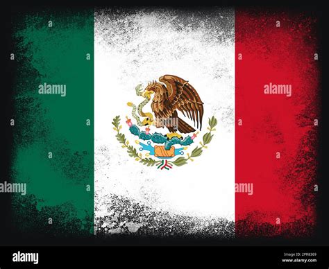 Mexican Flag Symbol Black And White