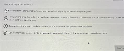 solved how are integrations achievedconnects the plans