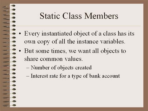 Static Class Members