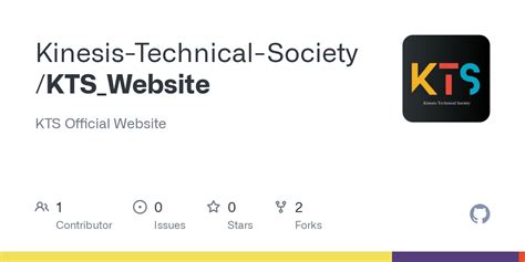 Github Kinesis Technical Societyktswebsite Kts Official Website