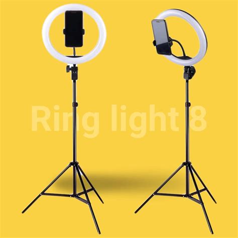 Ring Light Iluminador 8 Polegadas Com Tripé De 210 Metro Shopee Brasil