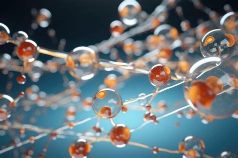 premium photo 3d visualization of molecules