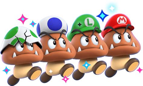 File Smbwgoombas Png Super Mario Wiki The Mario Encyclopedia
