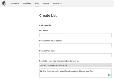 MailChimp Basics How To Create A List Sign Up And Opt In Forms MintSwift