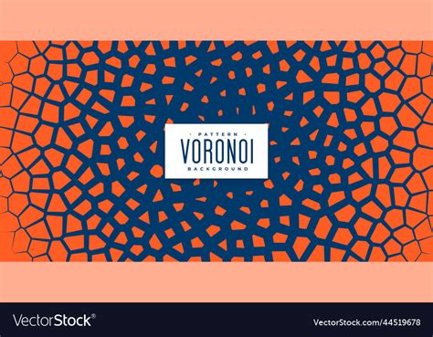 Abstract Voronoi Texture Pattern Background Vector Image
