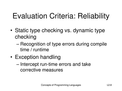 Ppt Exploring Concepts Of Programming Languages Criteria Domains And Influences Powerpoint