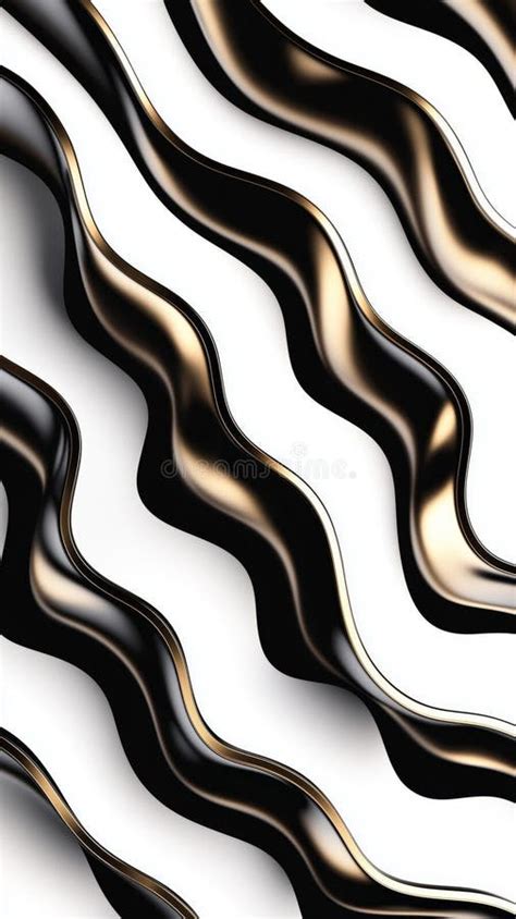 Abstract Black And White Waves Creating A Dynamic Visual Flow Stock Image Image Of Motion