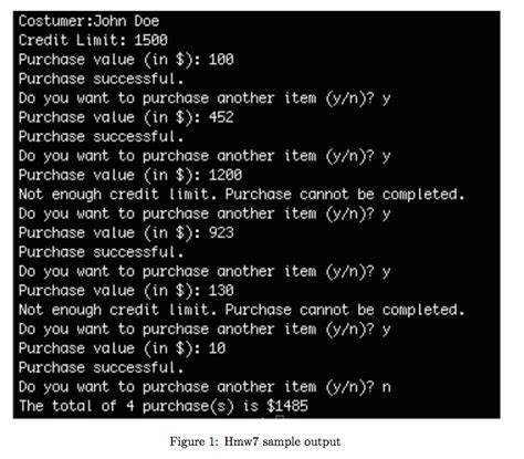 Solved C Programming Question Construct A Customer