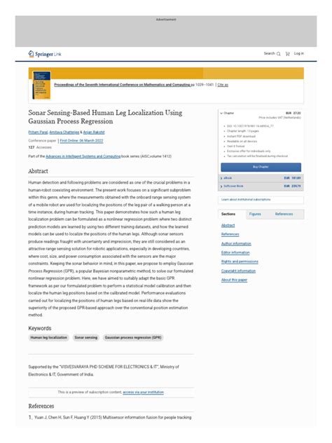 Sonar Sensing Based Human Leg Localization Using Gaussian Process