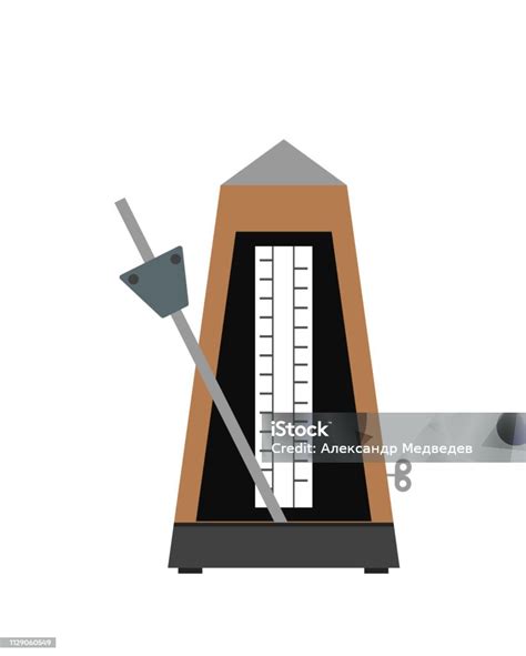 진 자 운동에 함께 하는 클래식 메트로놈 음악과 비트 메커니즘의 장비입니다 벡터 일러스트 레이 션 Performing Arts Event에 대한 스톡 벡터 아트 및 기타