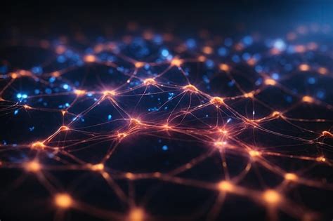 Premium AI Image Neuronal Network Glow Ai Generative