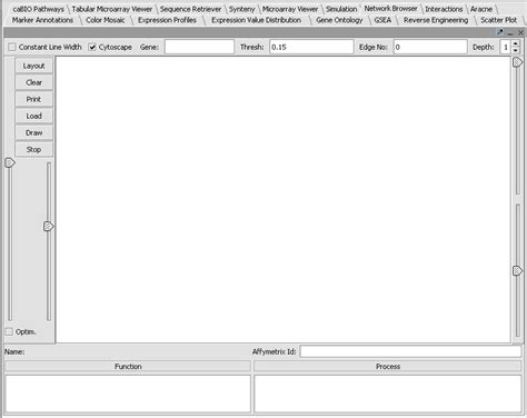 Tutorial Network Browser Geworkbench