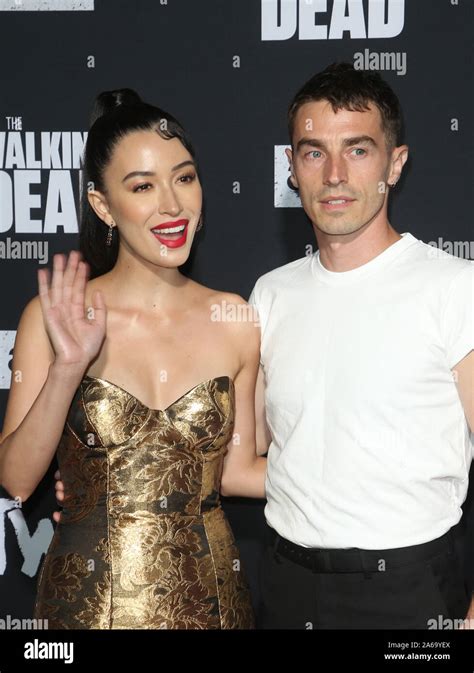 The Walking Dead Premiere And Party Featuring Christian Serratos