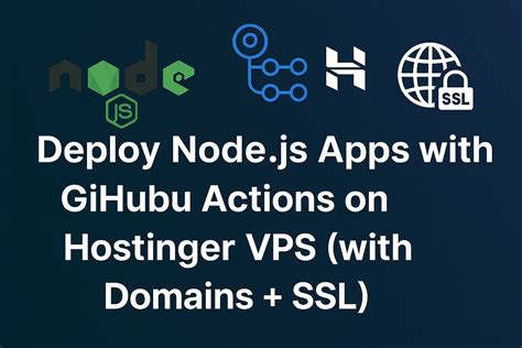 Deploy Nodejs Apps With Github Actions On Hostinger Vps With Domains