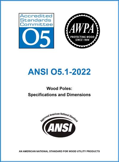 ANSI O5 1 2022 Wood Poles Specifications And Dimensions