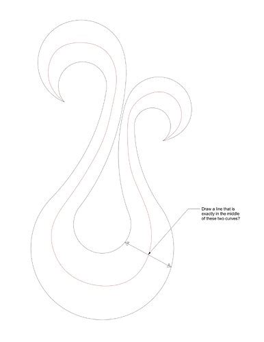 Line Midway Between Two Curves Rhino Mcneel Forum