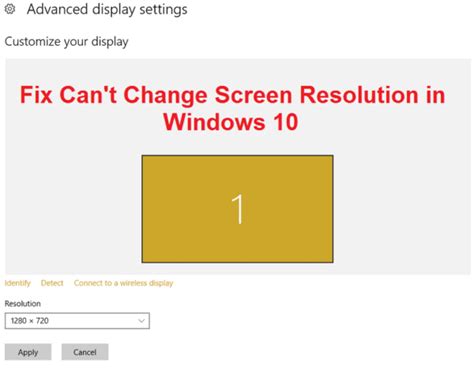 Fix Can T Change Screen Resolution In Windows TechCult
