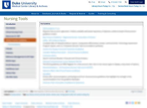 Solution Clinical Practice Guidelines Nursing Tools Libguides At Duke