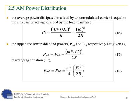 Ppt Chapter 2 Amplitude Modulation Am Transmission And Reception Powerpoint Presentation