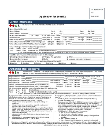Application For Social Security Benefits Printable Printable Application
