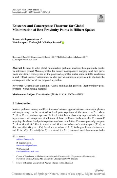 Existence And Convergence Theorems For Global Minimization Of Best