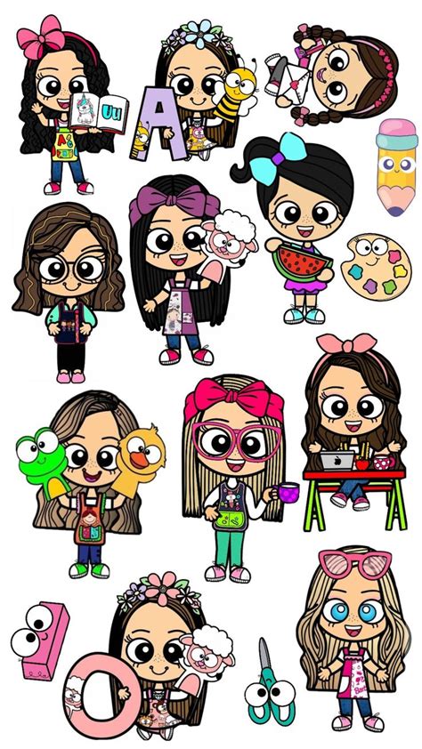 Stickers Educación Especial Preescolar Temas Preescolares Del Aula Imagenes De Maestras Animadas