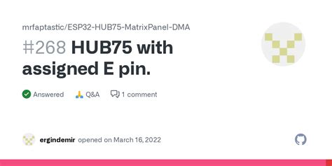 hub75 with assigned e pin · discussion 268 · mrfaptastic esp32 hub75