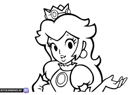 Free Princess Peach Coloring Pages