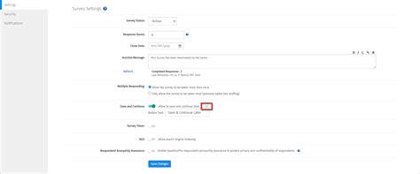 Save And Continue Later QuestionPro Help Document