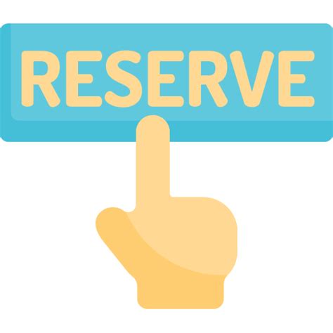 Reserve Free Signs Icons