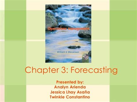 Operations Management Forecasting