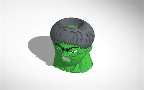 3d Design Superhero Hulk Pencil Holder Tinkercad