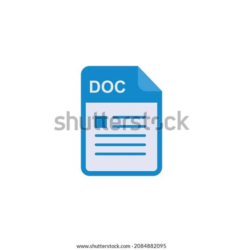 File Types Icon Word Document Vector Stock Vector Royalty Free Shutterstock
