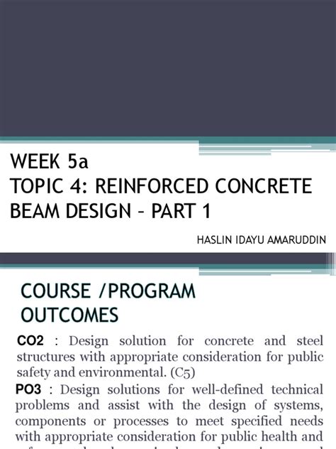 Rc Beam Design Part 1 Design Step Pdf Beam Structure Bending