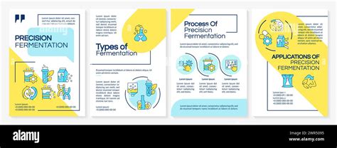 Precision Fermentation Technology Blue And Yellow Brochure Template Stock Vector Image And Art Alamy