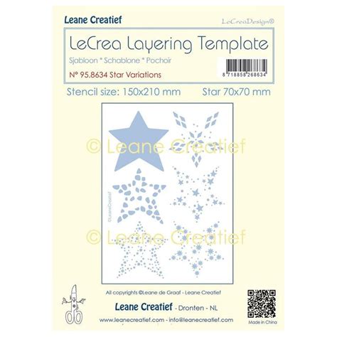 Leane Creatief Stencil Star Variations
