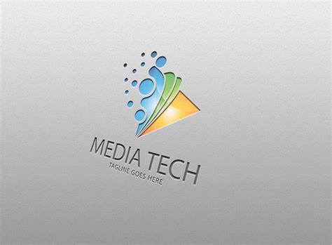Media Tech Logo Template Branding And Logo Templates ~ Creative Market