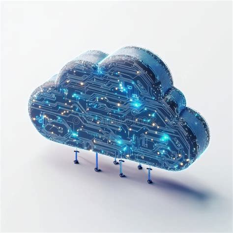 A Computer Chip Is Shown In A Blue And Silver Color Stock Illustration Illustration Of Design