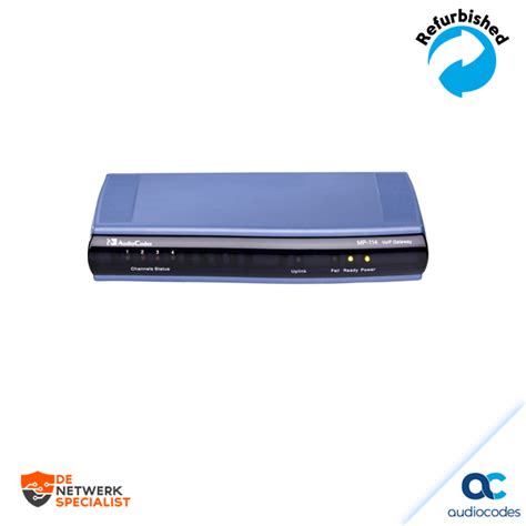 Audiocodes Mp1144ssip 4 Port Analog Voip Gateway Mp1144ssip
