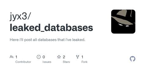 GitHub Jyx Leaked Databases Here I Ll Post All Databases That I Ve Leaked