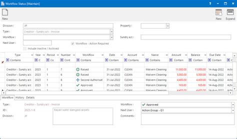 Actioning Workflow