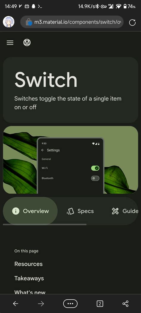 M3 Styled Switch · Issue 3797 · Callstackreact Native Paper · Github